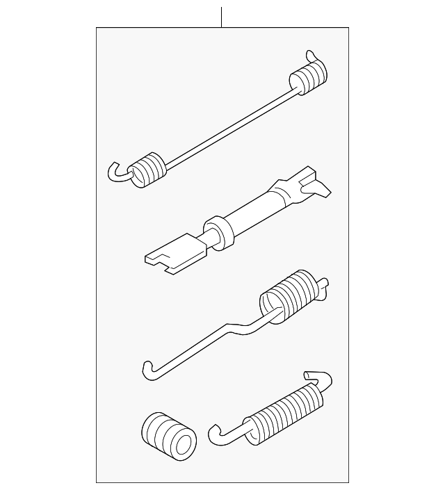 2008-2012 Ford Drum Brake Shoe Hold Down Spring 8L8Z-2A225-A | Blue ...