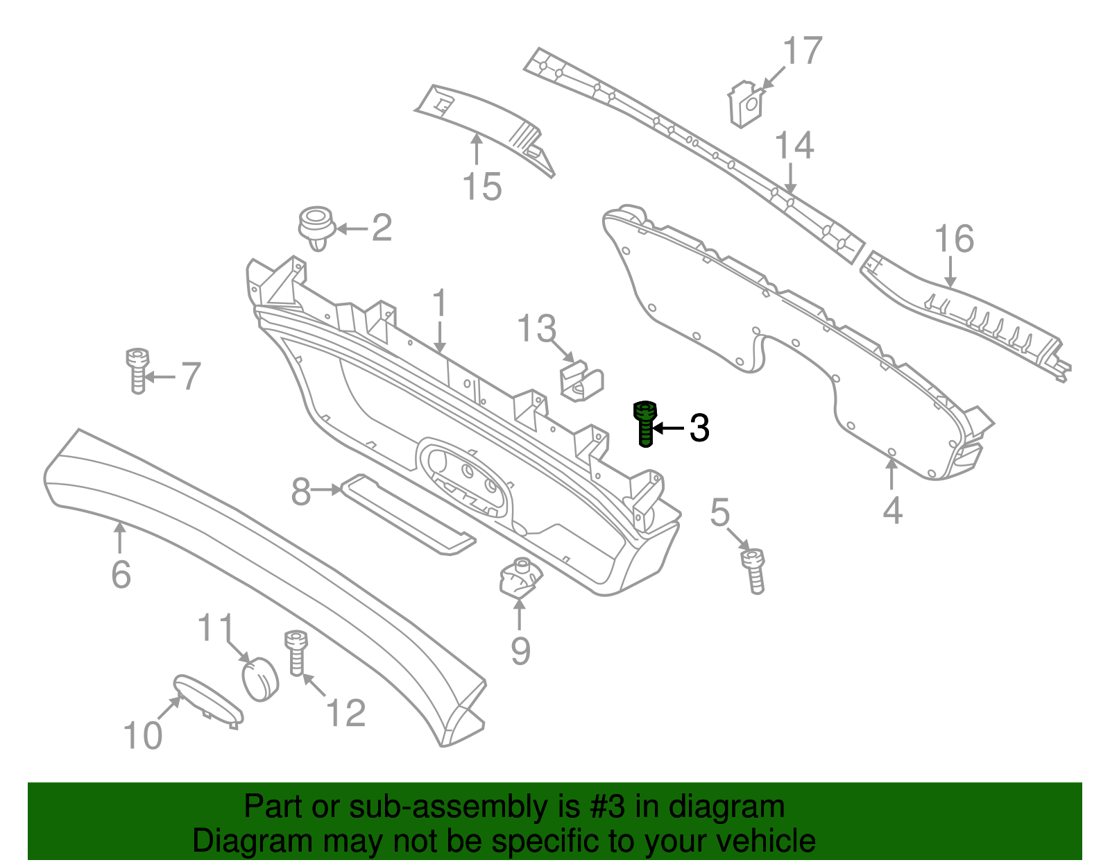 Genuine BMW 07-11-9-904-172 | Lower Trim Panel Screw | FREE Shipping on ...