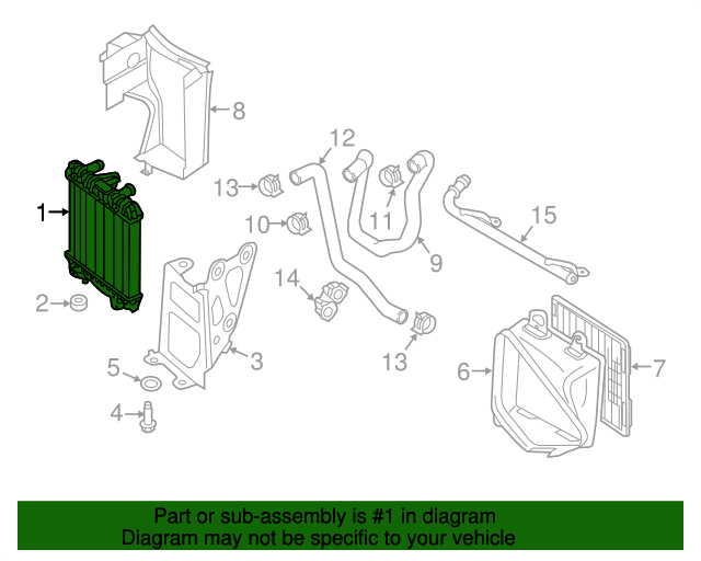 2015-2024 Volkswagen Auxiliary Radiator 5Q0-121-251-HA | OEM Parts Online