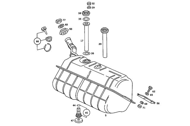 201-470-04-06 - Fuel Strainer 1955-1993 Mercedes-Benz | Mercedes-Benz ...