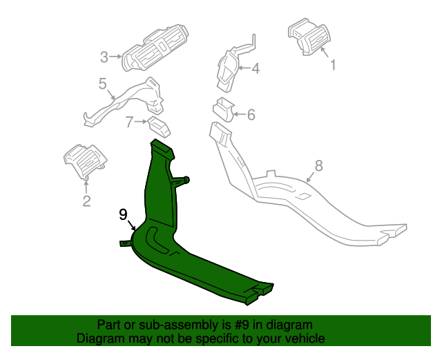 64-22-9-175-039 - Air Duct - 2011-2018 BMW | Buy BMW Parts Now