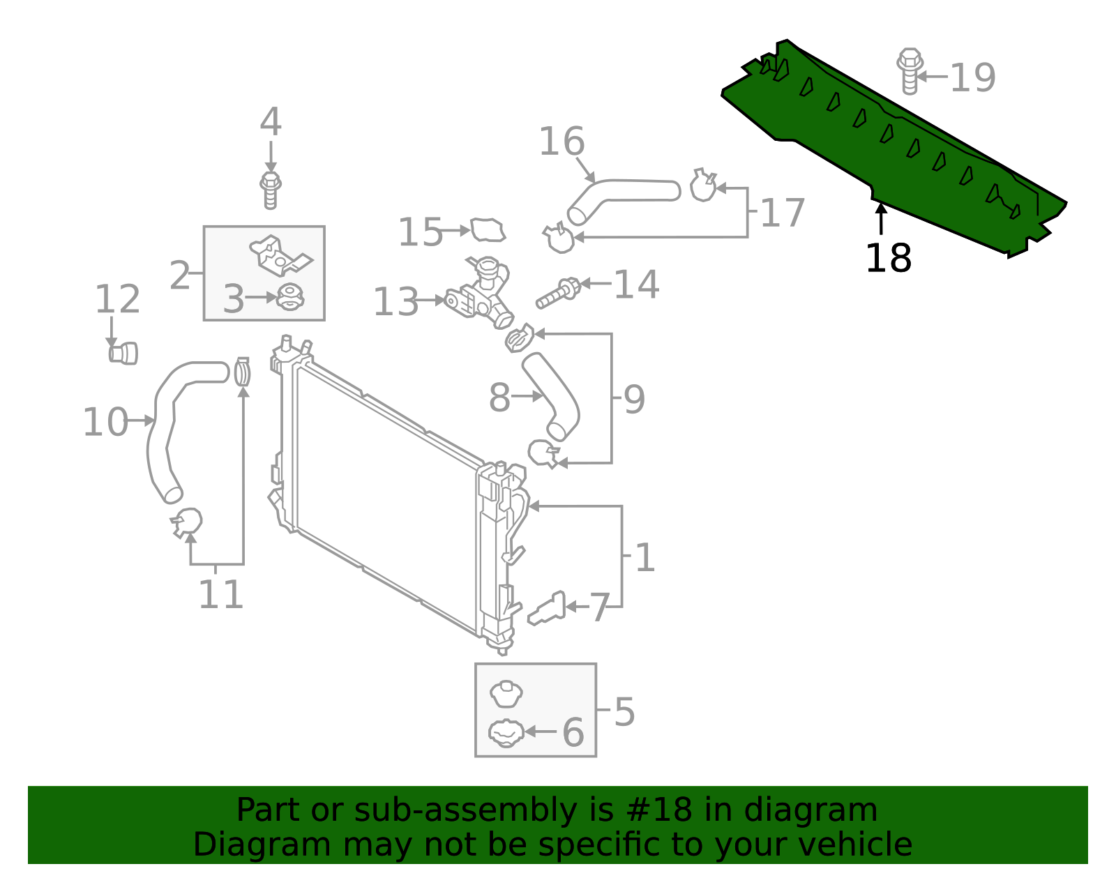 29135-H9000 - Air Guide 2018-2023 Kia Rio | Kia.Parts Store