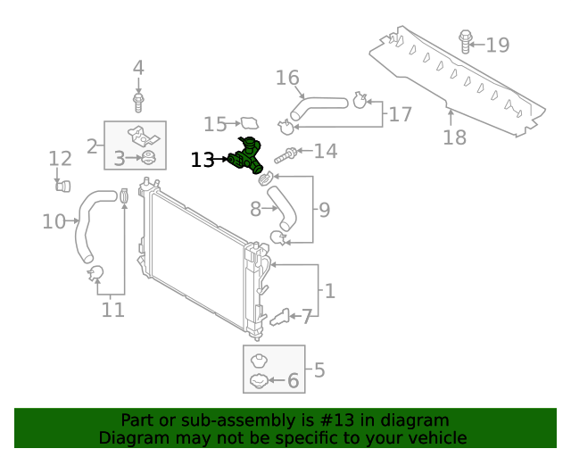 25329-F9100 - Filler Neck 2018-2021 Kia Rio | Kia.Parts Store