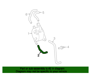 90445-A0003 - Outlet Hose - 2012-2017 Toyota Camry | Lithia Toyota Parts