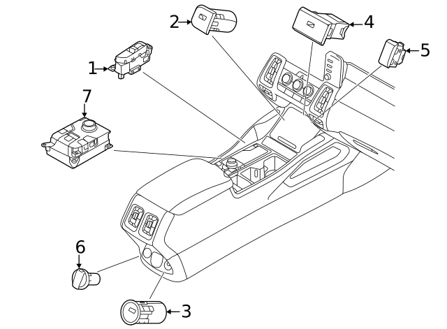 93300-P2300 - Switch - 2021-2024 Kia Sorento | Kia Auto Parts
