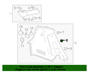 2015-2023 GM Multi-Purpose Retainer 11546589 | TascaParts.com