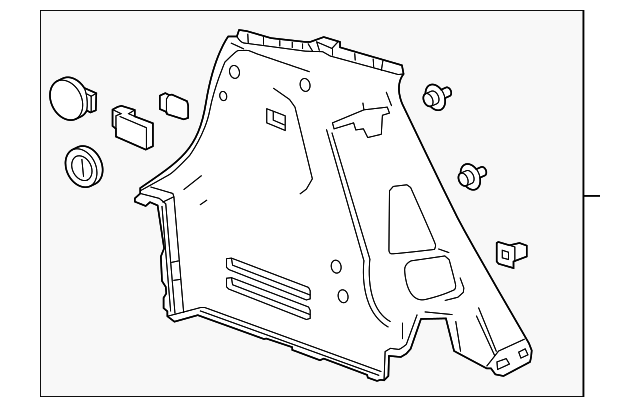 2017-2021 Chevrolet Bolt EV Light Ash Gray Driver Side Quarter Lower ...