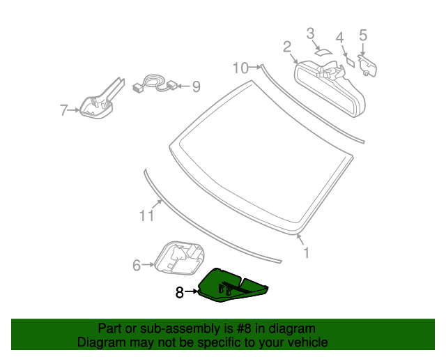 Volvo OEM Sensor Shield Part# 9484493 | OEM Vehicle Parts
