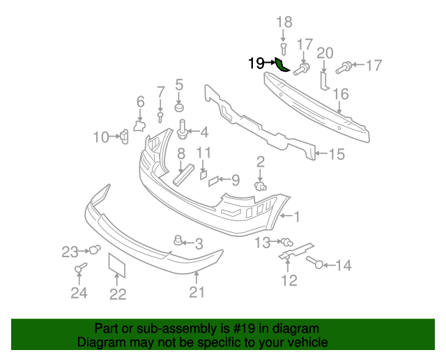 86637-1G050 - Reinforcement Upper Bracket 2006-2011 Kia | Kia.Parts Store