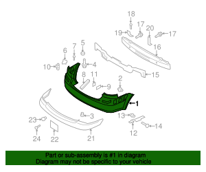 86611-1G000 - Bumper Cover 2006-2009 Kia Rio | Kia.Parts Store