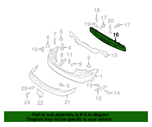 86630-1G050 - Reinforcement 2006-2009 Kia Rio | Kia.Parts Store