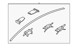 87240-L3000 - Roof Molding 2021-2024 Kia K5 | Kia.Parts Store
