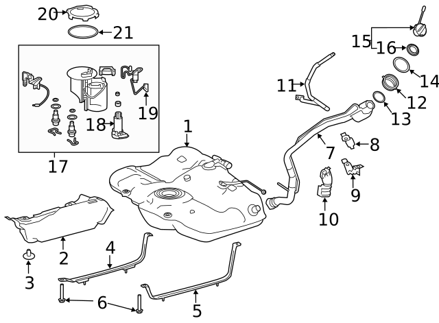 2019-2021 Lexus ES350 Tank Shield 77641-06030 | OEM Parts Online