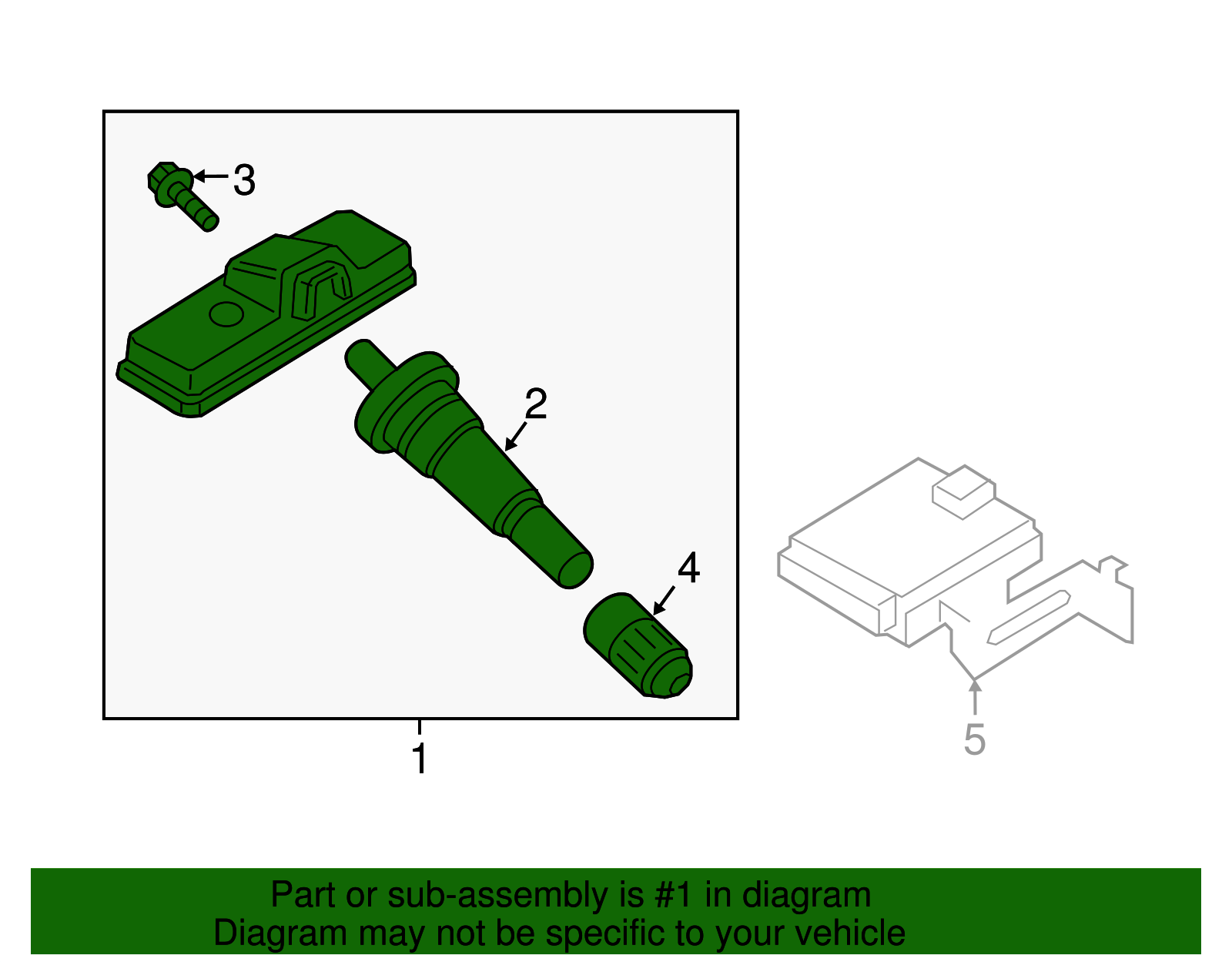 2015-2025 Hyundai Tire Pressure Monitoring System (TPMS) Sensor 52933 ...