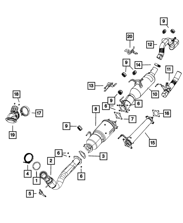 2013-2016 Ram 3500 Catalytic Converter 68288930AC | Mopar eStore