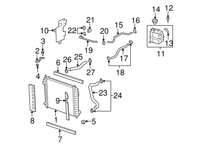 2008-2015 GM Radiator Support Baffle 42502464 | AutoNationParts.com