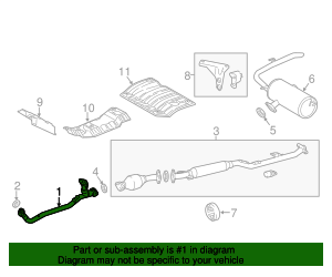 2017-2020 Toyota Sienna Front Pipe 17410-0P591 | OEM Parts Online