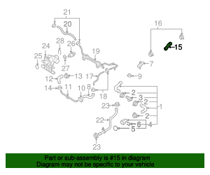 2006-2013 Volkswagen Engine Coolant Hose 06F-121-101 | OEM Parts Online