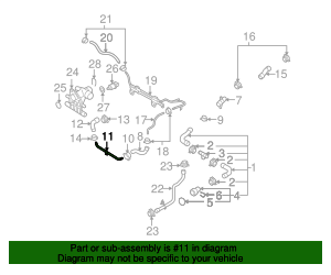 2006-2009 Volkswagen Engine Coolant Crossover Pipe 06F-121-065-J | OEM ...
