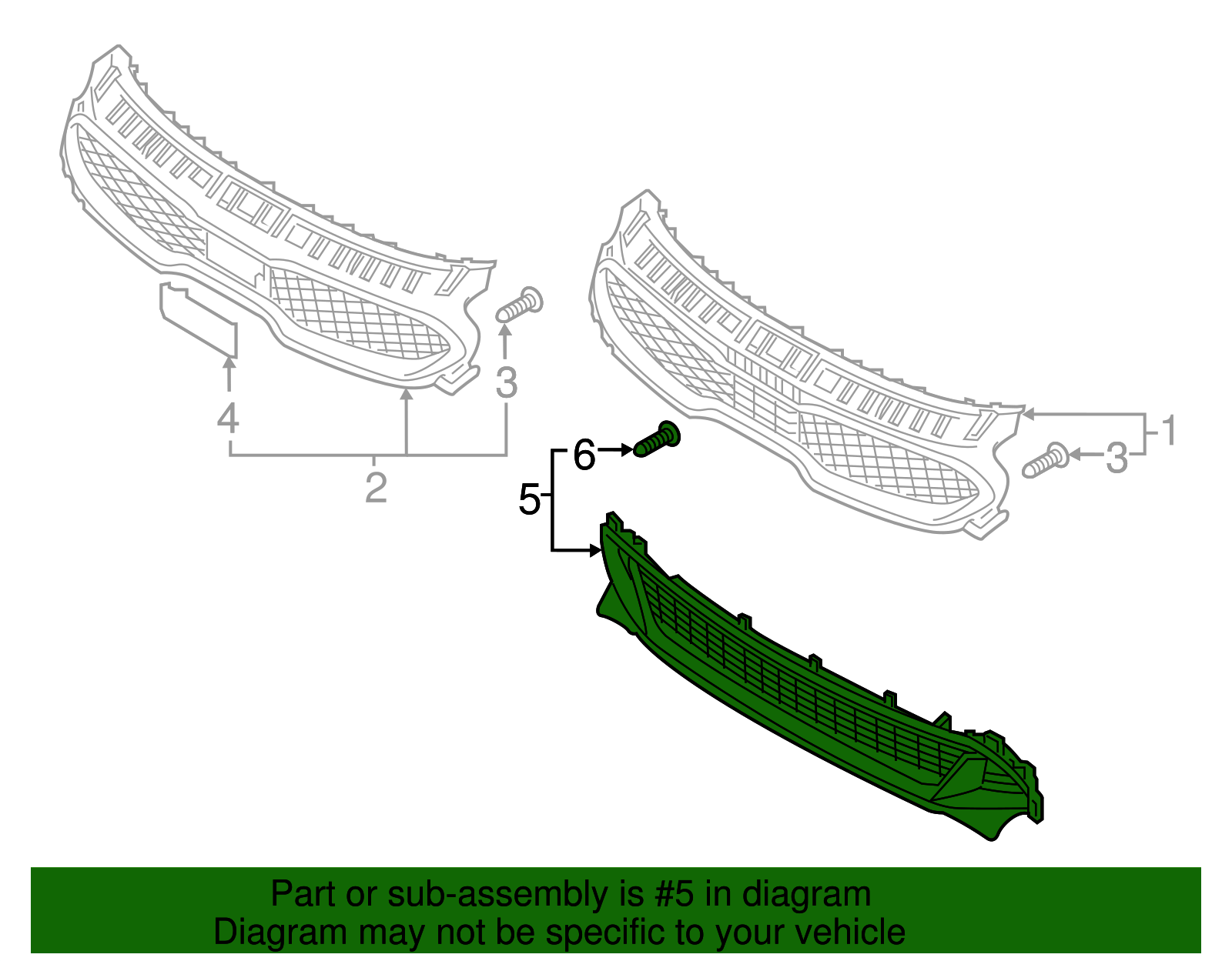 86560-J5600 - Lower Grille 2018-2023 Kia Stinger | Kia.Parts Store