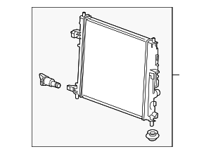 2013-2016 Cadillac Radiator 22966124 | GMPartsDirect.com