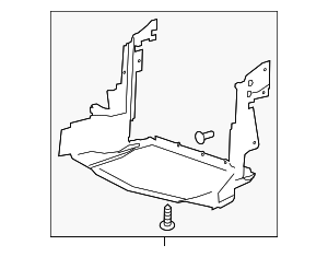 2014-2015 Cadillac CTS Lower Radiator Air Baffle 22820152 | TascaParts.com