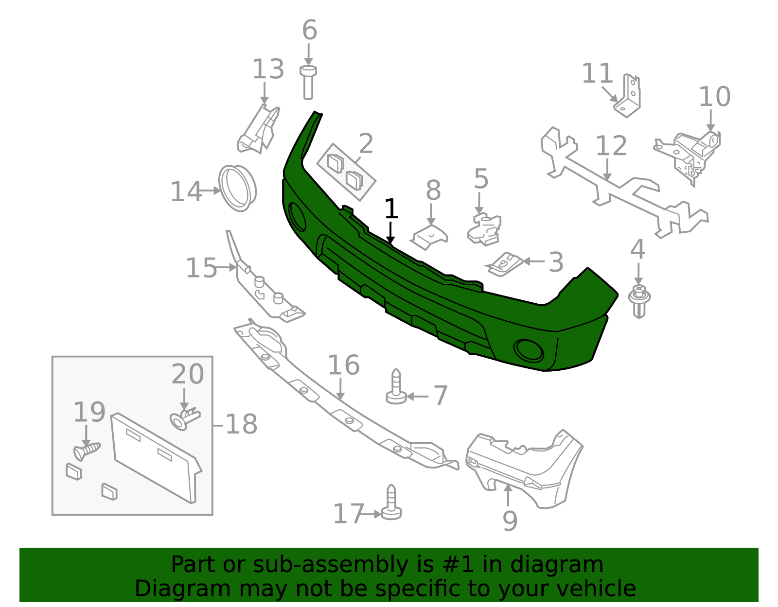 2009-2021 Nissan Frontier Bumper Cover 62022-ZL00B | OEM Parts Online