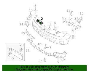 01554-0007U - Lamp Bezel Clip 2007-2024 Nissan | Nissan Parts ...