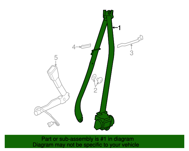Genuine BMW 72-11-7-383-327 | Seat Belt Lap And Shoulder Belt | FREE ...