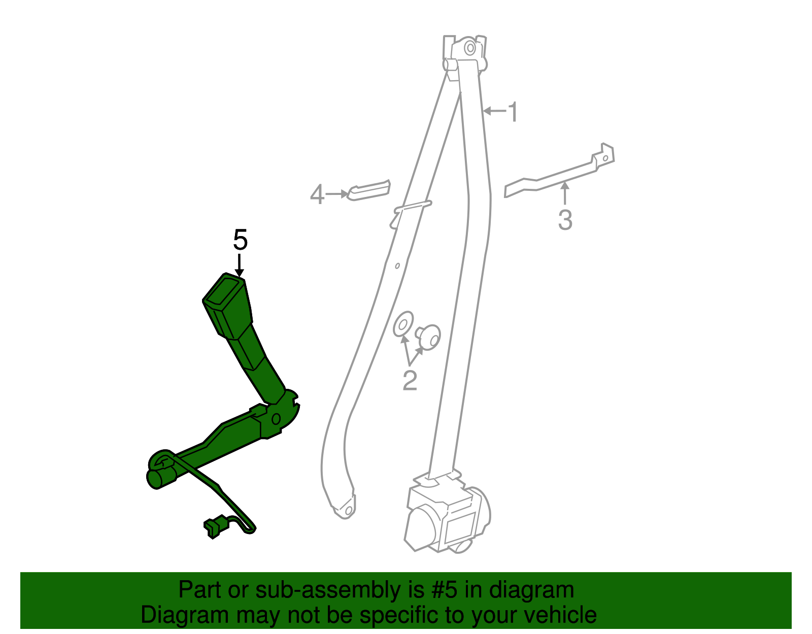72117259387 - 2012-2021 BMW Buckle End (72-11-7-259-387) | BMW of South ...