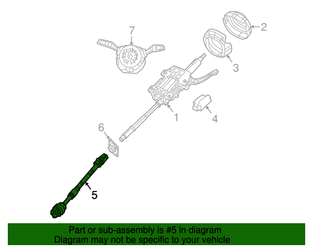 2018-2021 Jeep Intermediate Shaft 68274743AC | TascaParts.com