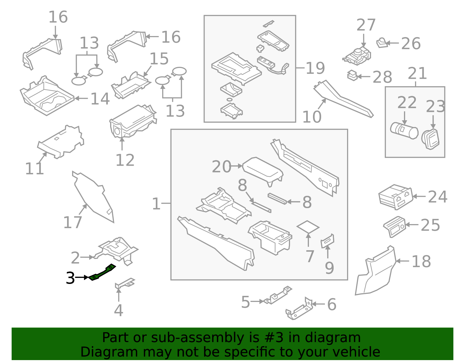 BDGF-64-31X - Front Console Lower Support - 2019 2020 Mazda 3 | Mazda ...