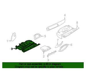 Genuine BMW 51-45-9-236-591 | Lower Cover | FREE Shipping on Most ...
