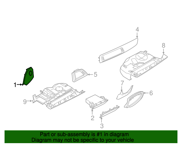 51459227099 - 2014-2021 BMW Side Cover (51-45-9-227-099) | BMW of South ...