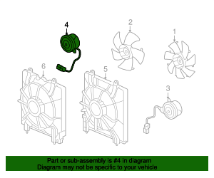 19030-R40-A02 - Motor, Cooling Fan (Toyo) - 2008-2010 Honda Accord ...