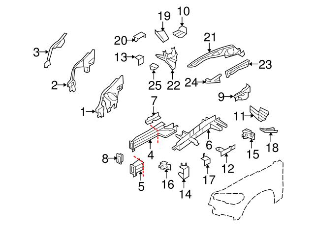 41117174333 - 2007-2014 BMW Upper Bracket (41-11-7-174-333) | BMW of ...