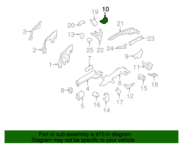 41117174333 - 2007-2014 BMW Upper Bracket (41-11-7-174-333) | BMW of ...
