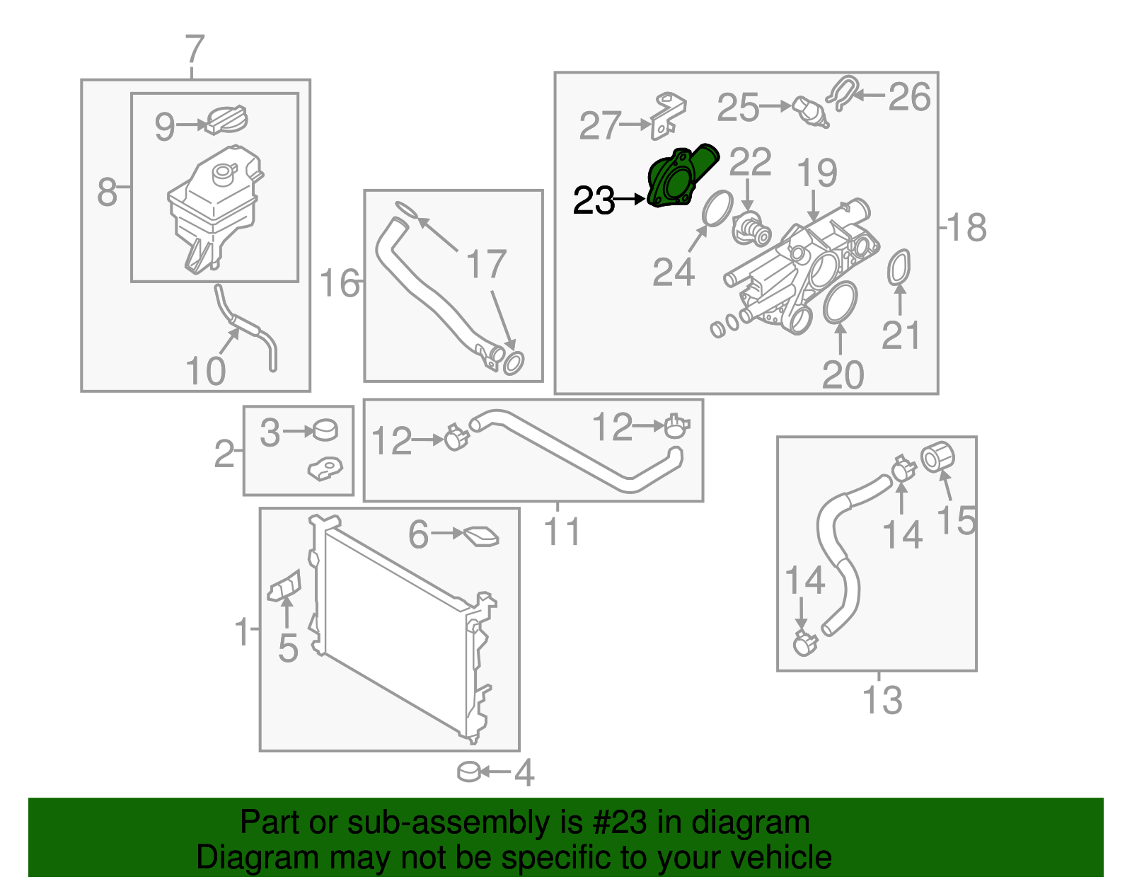 2008-2015 Hyundai Water Inlet 25630-2G000 | OEM Parts Online