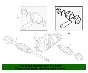 2010-2019 BMW | Outer Boot | 31607606091 | BMW OEM Parts Store
