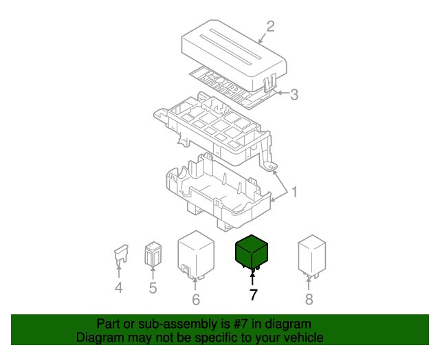 96190187 - Multi-Purpose Relay 2007-2008 Chevrolet Aveo5 ...