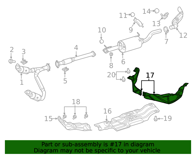 2019-2023 Ram 1500 Shield 68269474ab | TascaParts.com