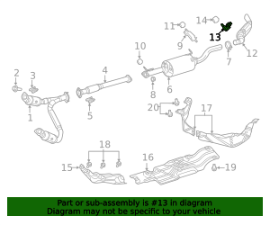 2019-2020 Ram 1500 Tailpipe Bracket 68395841AA | TascaParts.com