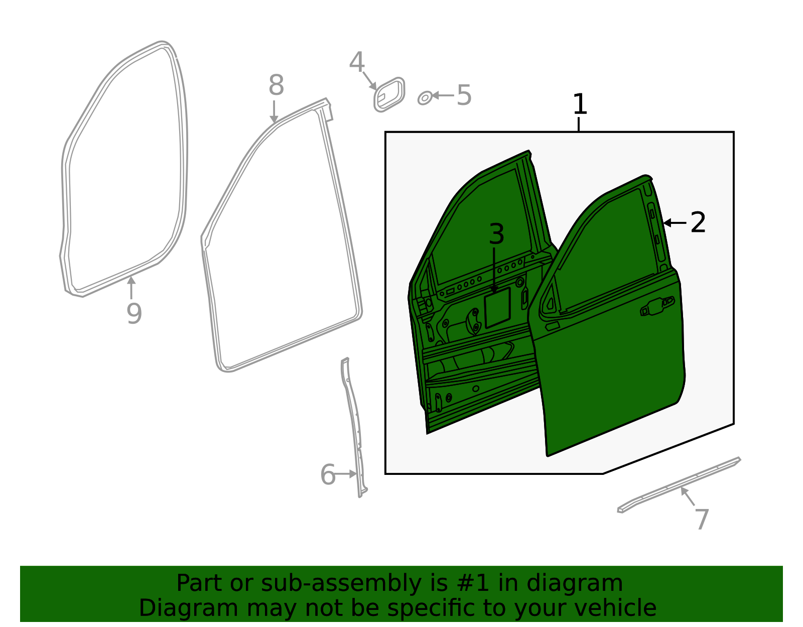 Genuine OEM GM Part - Door Shell 2021-2024 GM 86791902 - Parts ...