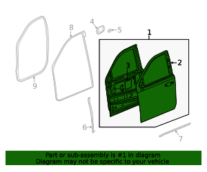 Front Passenger Side Door 84926004 | TascaParts.com