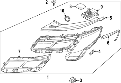 Daytime Running Lamp Components for 2024 Hyundai Palisade | OEM Parts ...