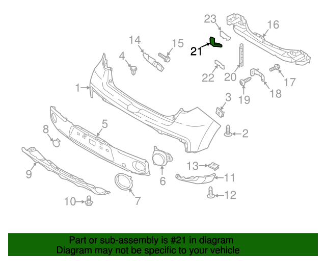 86635-B2510 - Impact Bar Lower Bracket 2017-2019 Kia | Kia.Parts Store