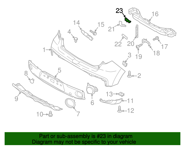 86636-B2500 - Impact Bar Side Bracket 2017-2019 Kia | Kia.Parts Store