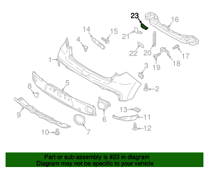 86636-B2500 - Impact Bar Side Bracket 2017-2019 Kia | Kia.Parts Store