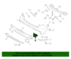 92406-B2500 - Reflector 2017-2019 Kia | Kia.Parts Store