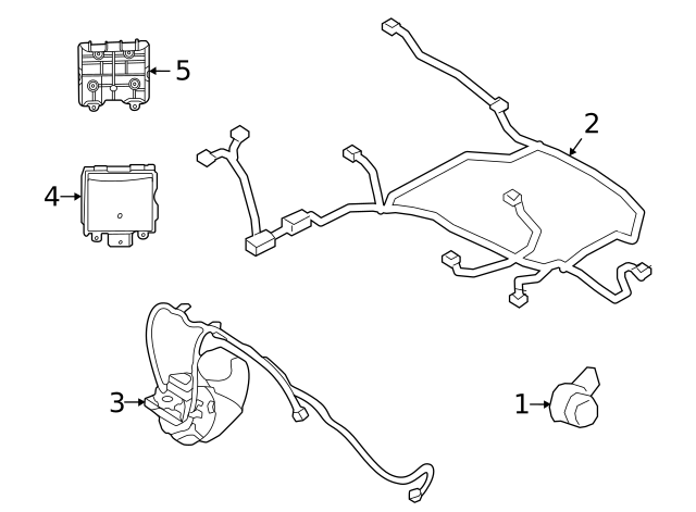 2021-2023 Ford Bronco Sport OEM Wire Harness LX6Z-15K868-AC | Ford ...